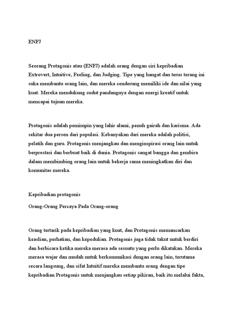 ENFJ Part 1 | PDF
