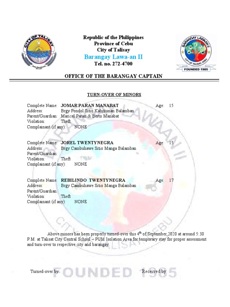 Turn Over Letter | PDF