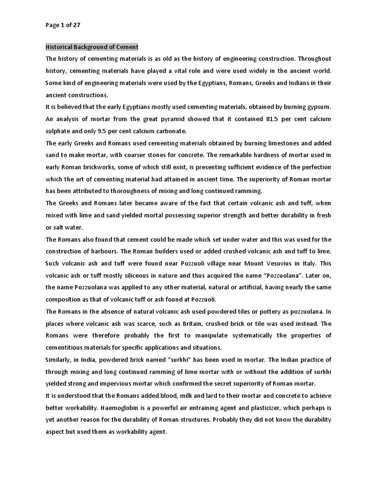 Cement Lecture Note - AAI | PDF | Cement | Mill (Grinding)