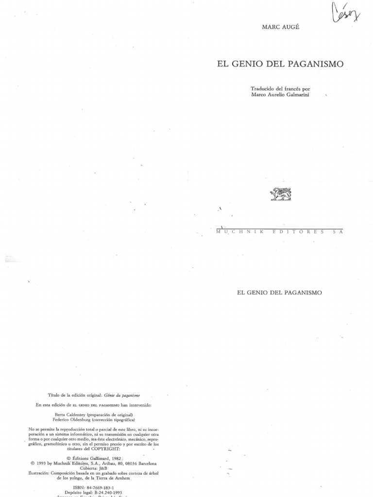 Marc Auge-El Genio | PDF