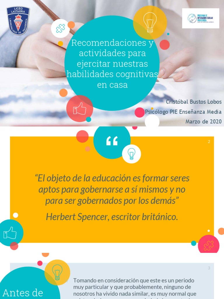 Recomendaciones y Actividades para Ejercitar Nuestras Habilidades ...