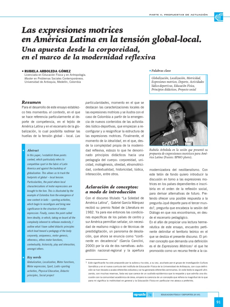 Expresiones Motrices en América Latina | PDF | Deportes | Modernidad