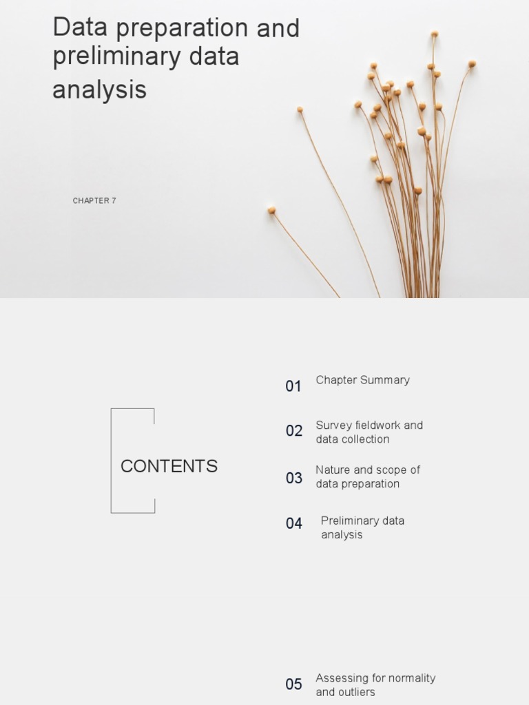 Data Preparation and Preliminary Data Analysis | PDF | Statistics ...