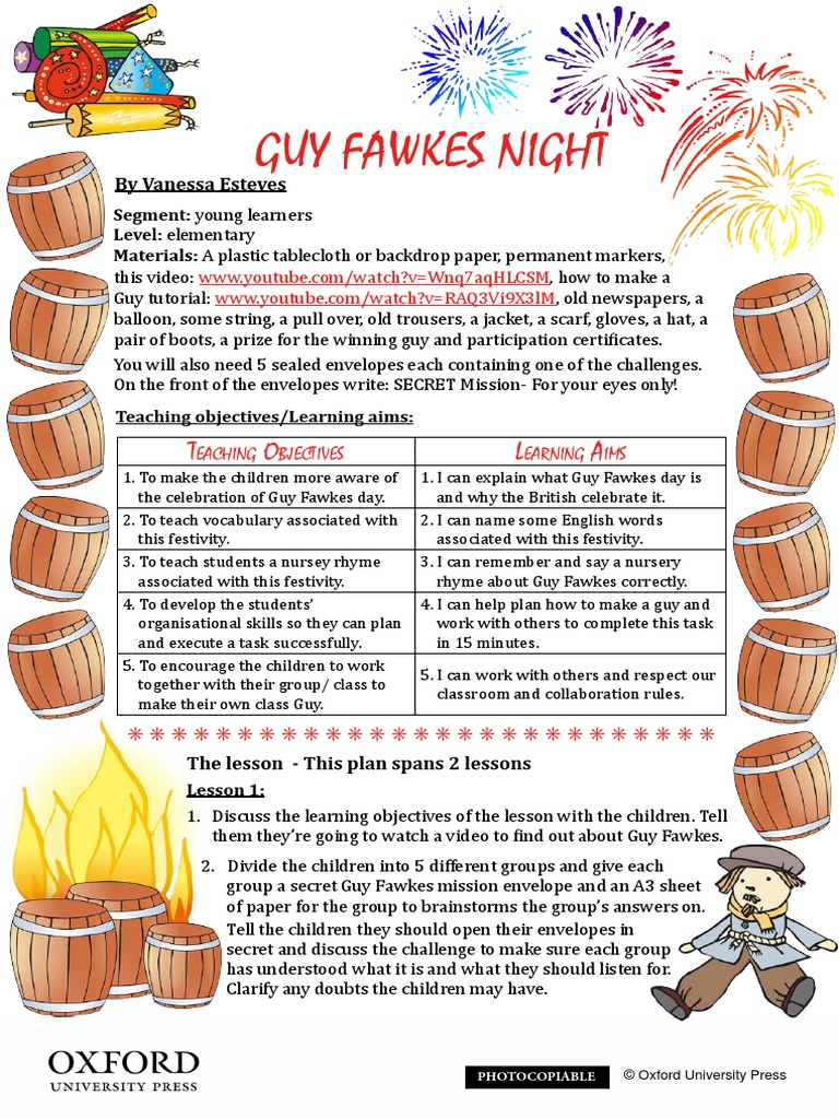 Guy Fawkes Night: T O L A | PDF | Pedagogy | Communication