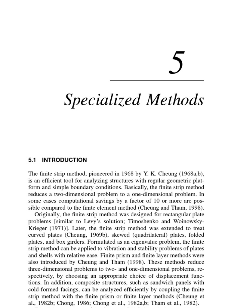 Finite Strip Method Pdf Buckling Beam Structure