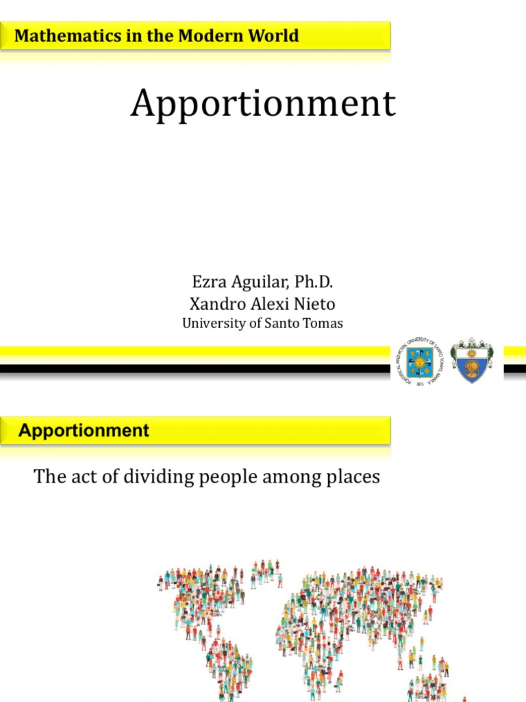Apportionment: Mathematics in The Modern World | PDF | Metro Manila ...