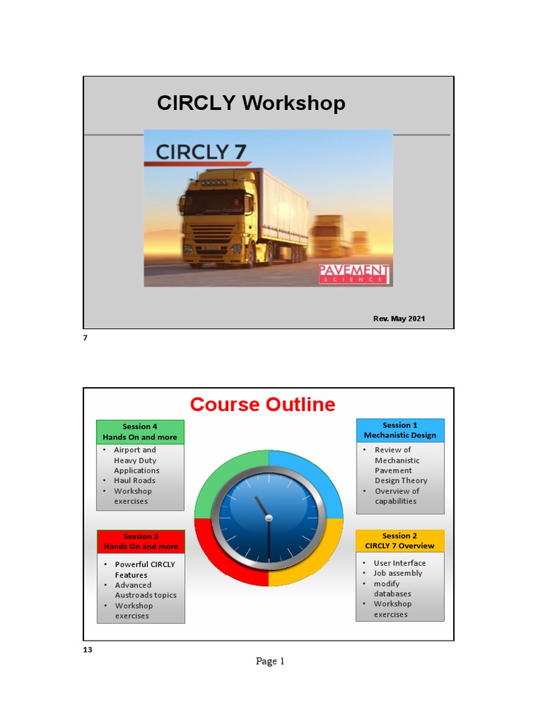 CIRCLY Workshop: Pavement Design Guide | PDF | Road Surface ...