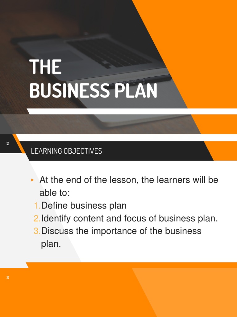Lesson 4 - The Business Plan | PDF | Entrepreneurship | Marketing