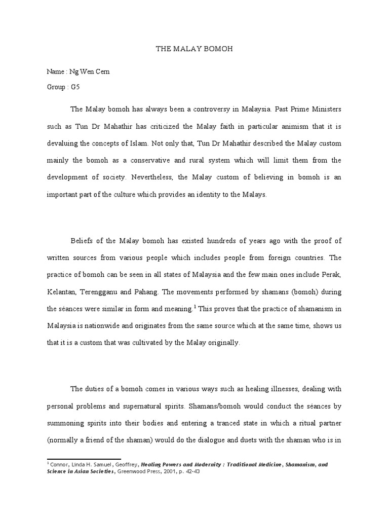 The Malay Bomoh (MS) | PDF | Shamanism | Malaysia