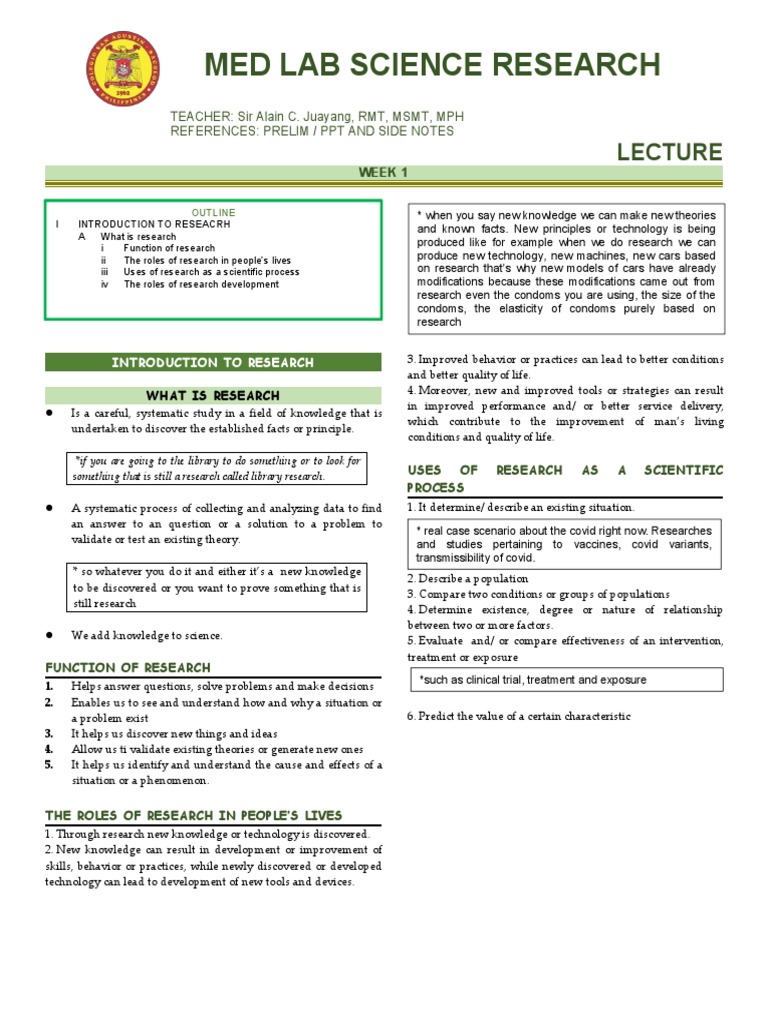 Med Lab Science Research: TEACHER: Sir Alain C. Juayang, RMT, MSMT, MPH ...
