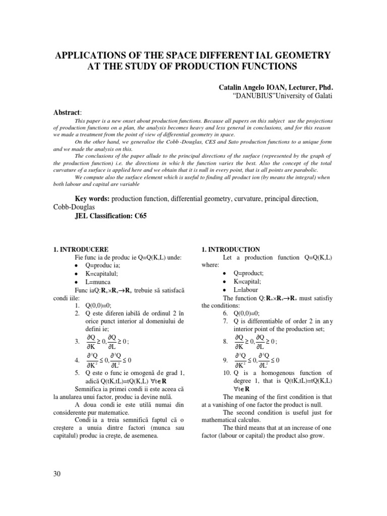 Applications of The Space Differential Geometry at The Study of ...