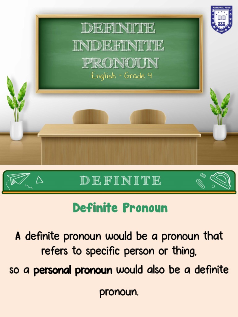 Definite vs Indefinite Pronouns Explained | PDF | Grammatical Number ...