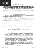 IRR RA 8551, PNP Reform and Reorganization Act of 1998 | PDF | Police ...