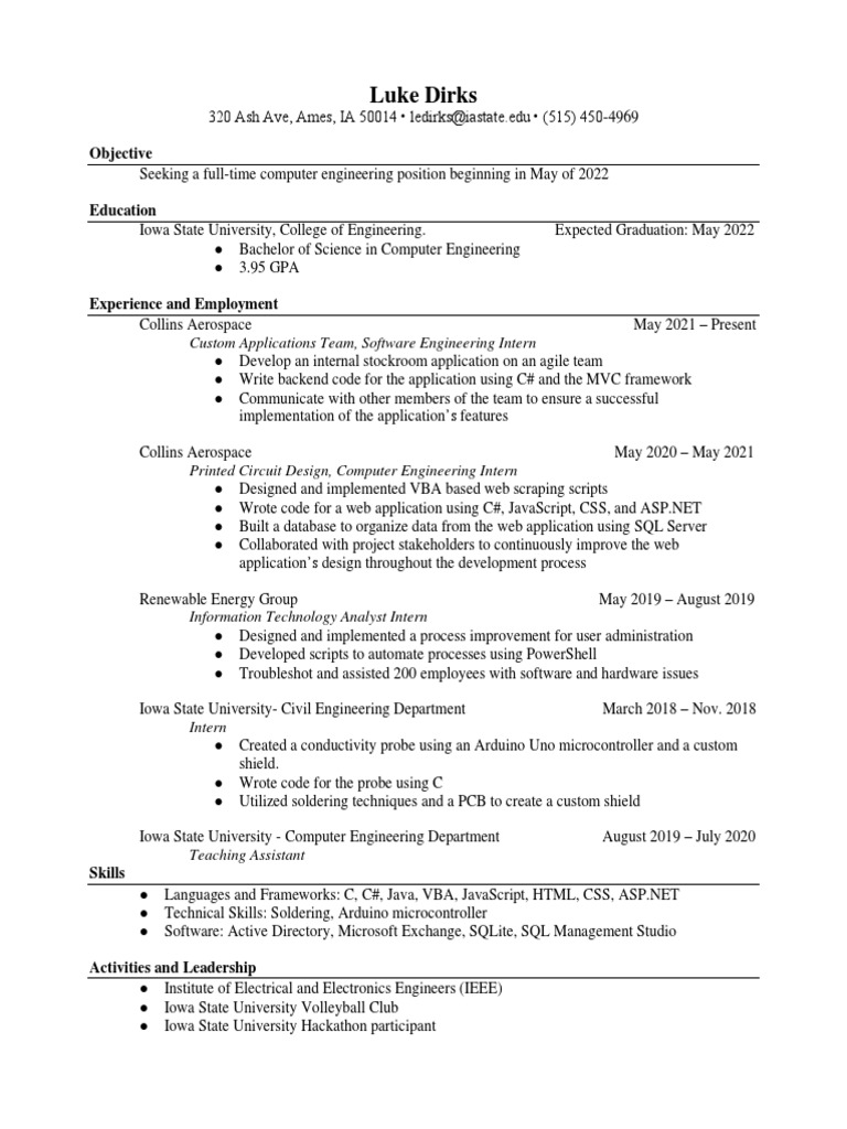 Luke Dirks Resume | PDF | Internet & Web | World Wide Web