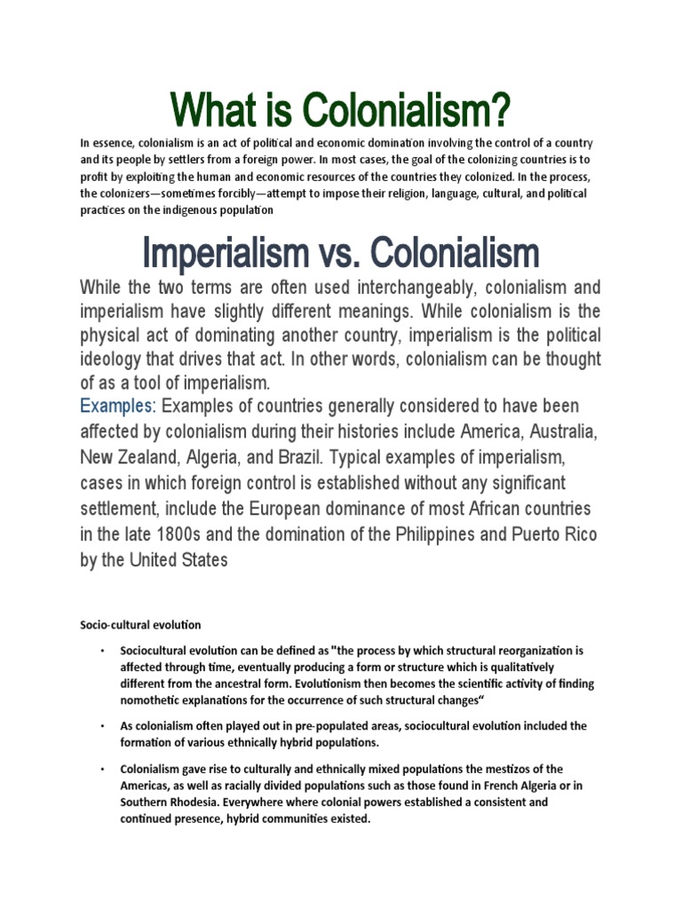 What Is Colonialism | PDF | Colonialism | Empire