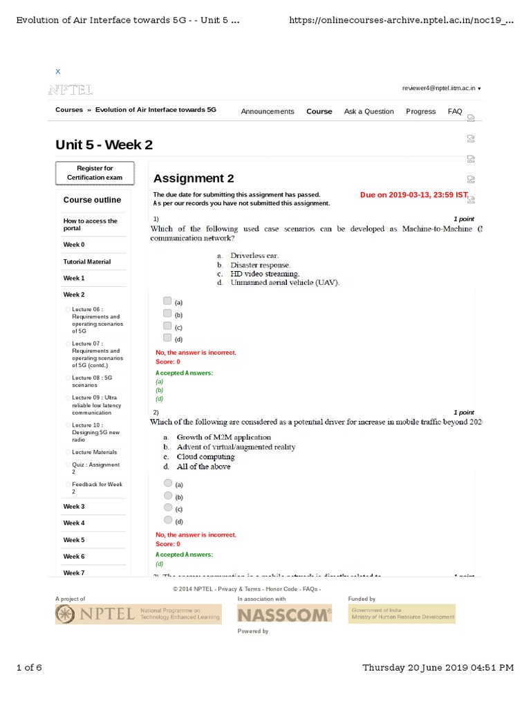 Unit 5 - Week 2: Assignment 2 | PDF | Communication | Computing