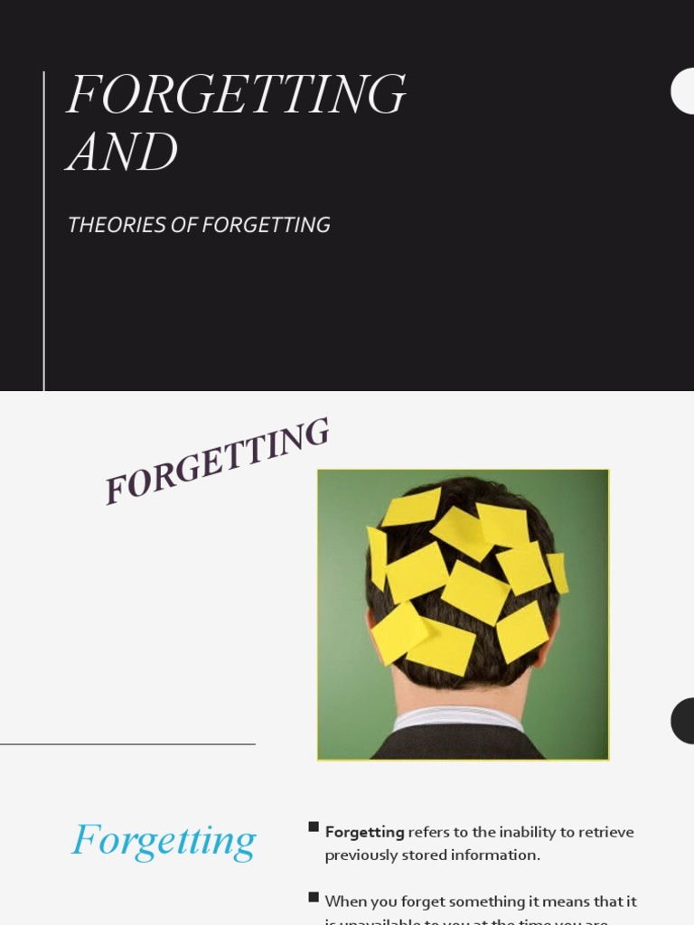 FORGETTING and Theories of Forgetting | PDF | Recall (Memory) | Memory