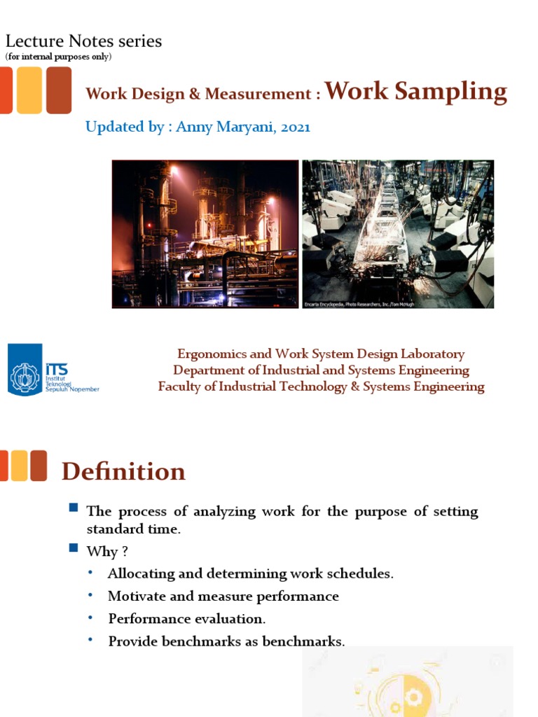 Work Sampling: Lecture Notes Series | PDF | Sampling (Statistics ...