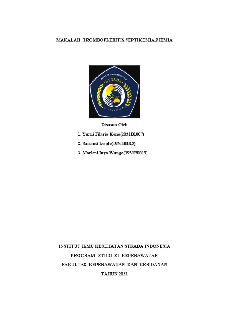 Tromboflebitis, Septikemia, Piemia | PDF