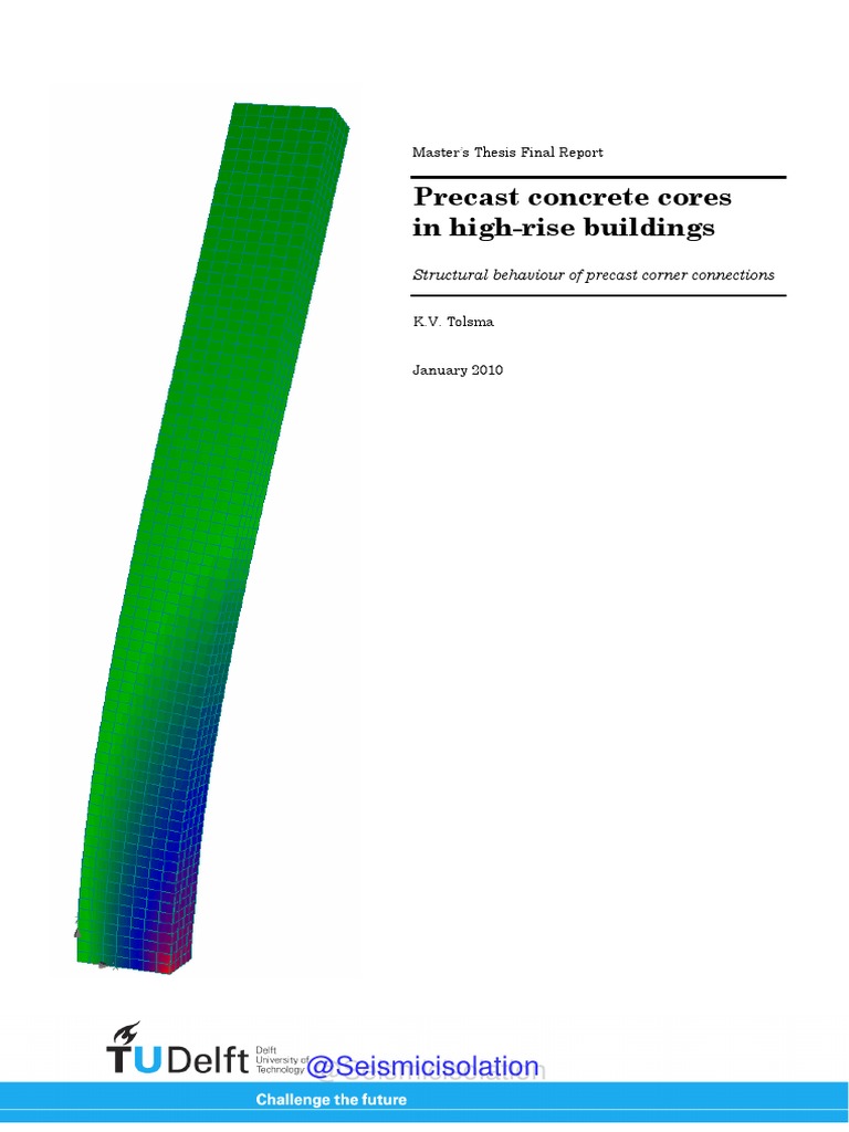 Precast Concrete Cores in High Rise Buildings | PDF | Concrete | Stress ...