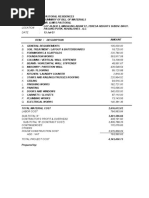 Estimation On CHB | PDF | Wall | Components