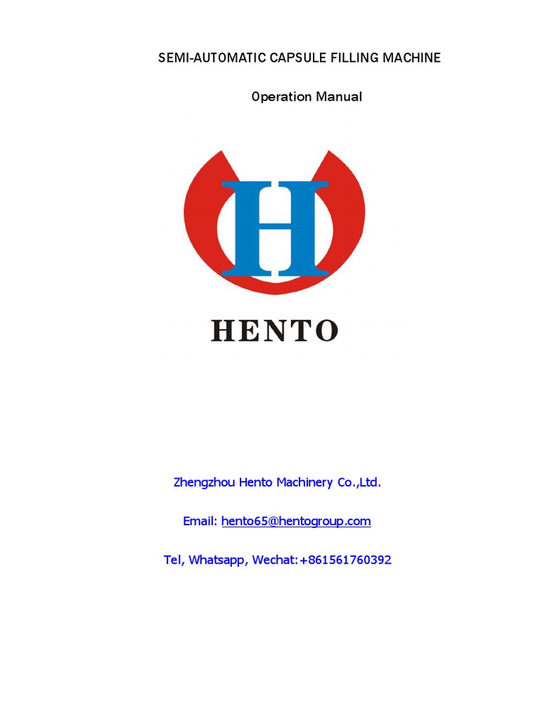 Manual Book Mesin Filling | PDF | Throttle | Pump