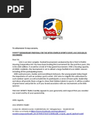 Solicitation Letter: Uniform/jersey Consisting of 12 Players | PDF