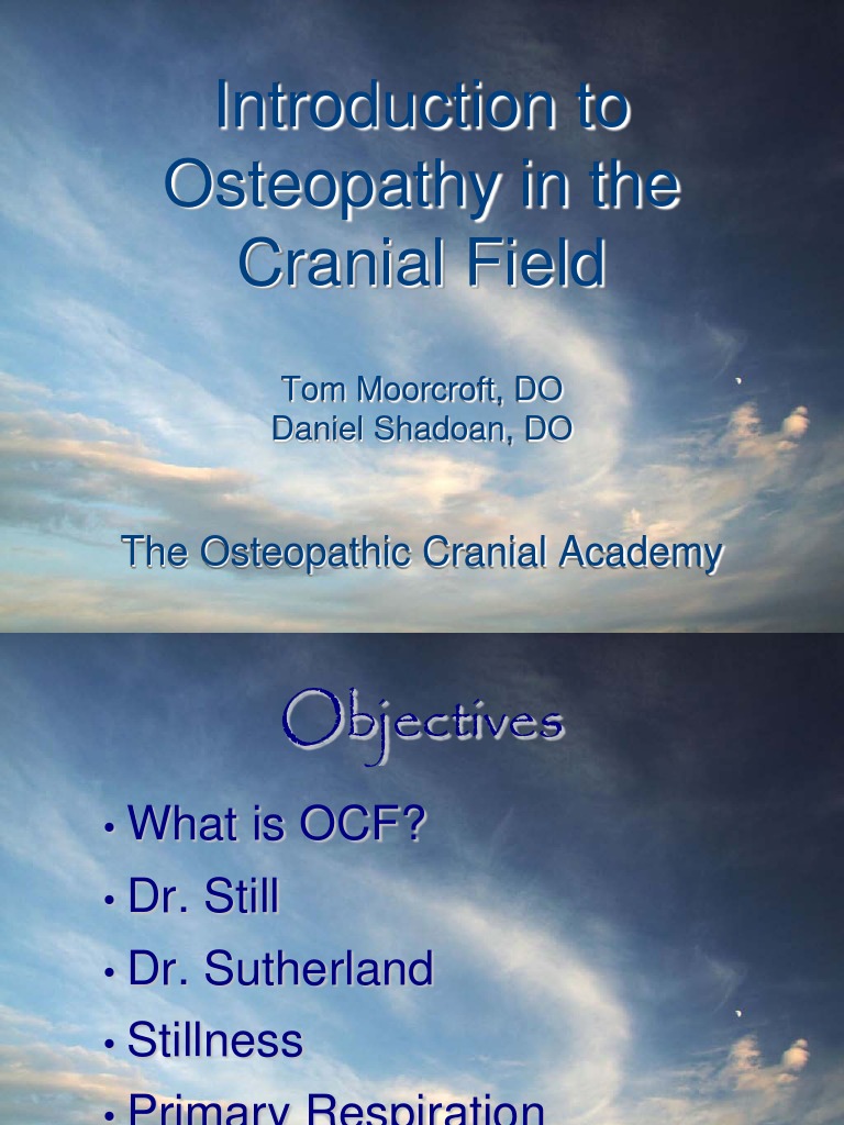 Introduction To Osteopathy in The Cranial Field - American Academy ...