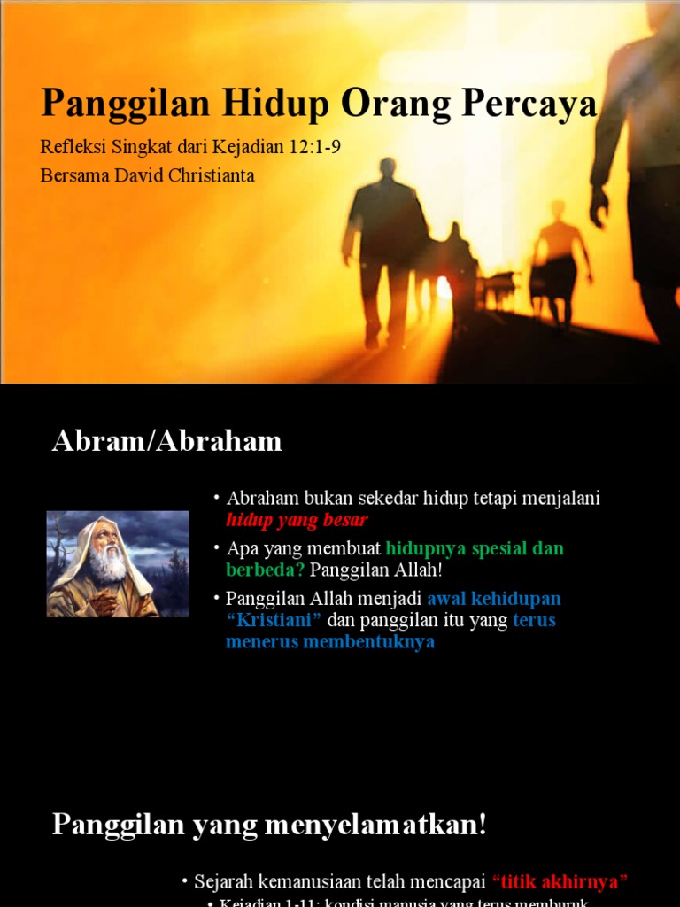 Sharing Firman Panggilan Hidup | PDF