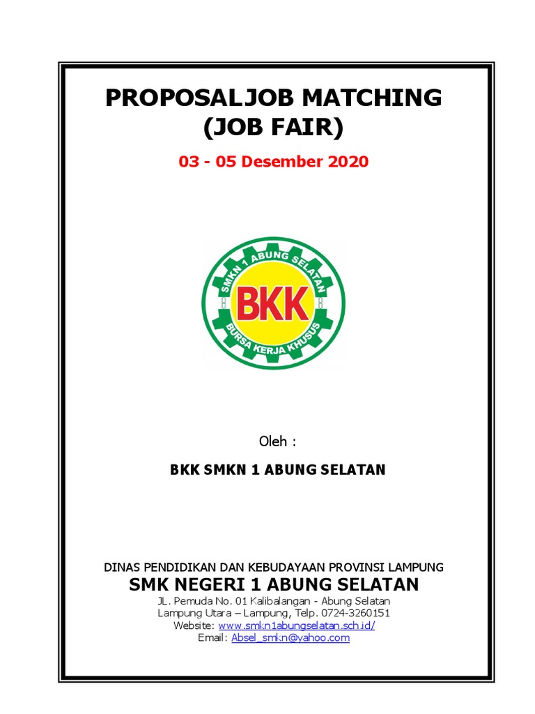 Proposal Job Matching - Absel | PDF