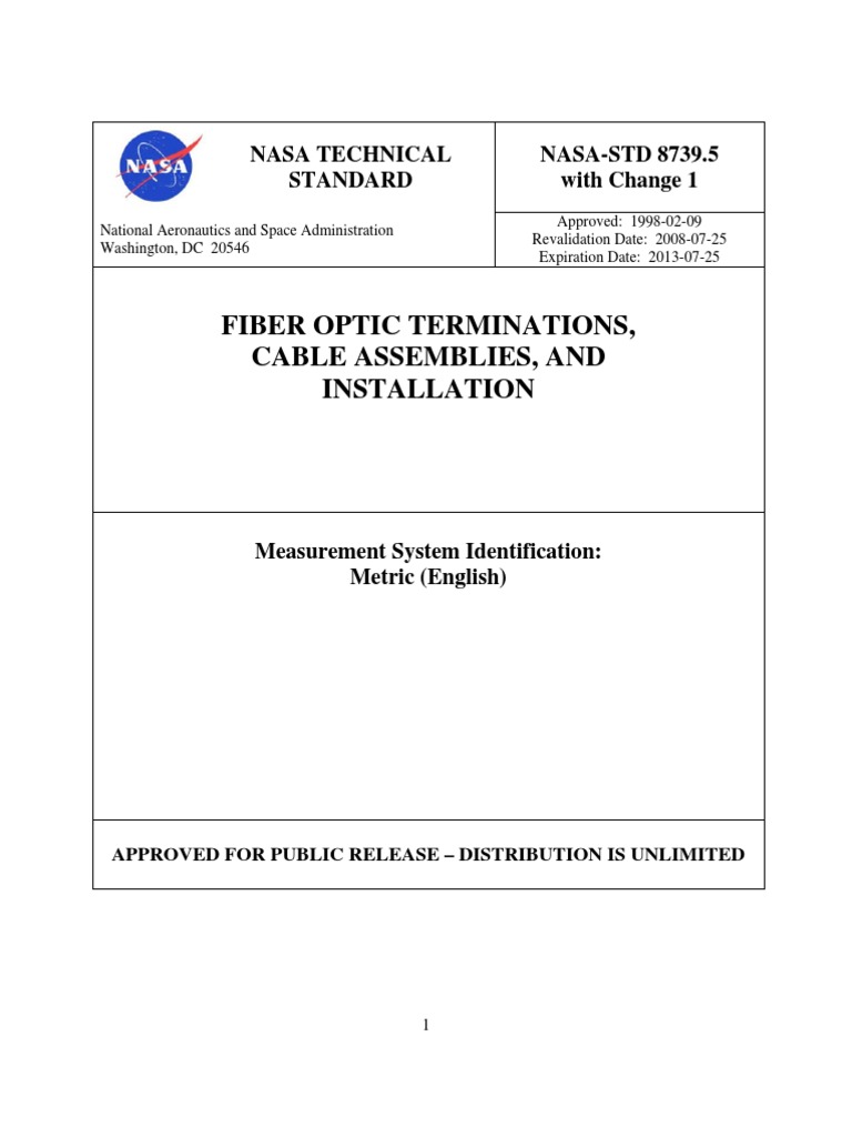Fiber Optic Terminations, Cable Assemblies, and Installation | PDF ...