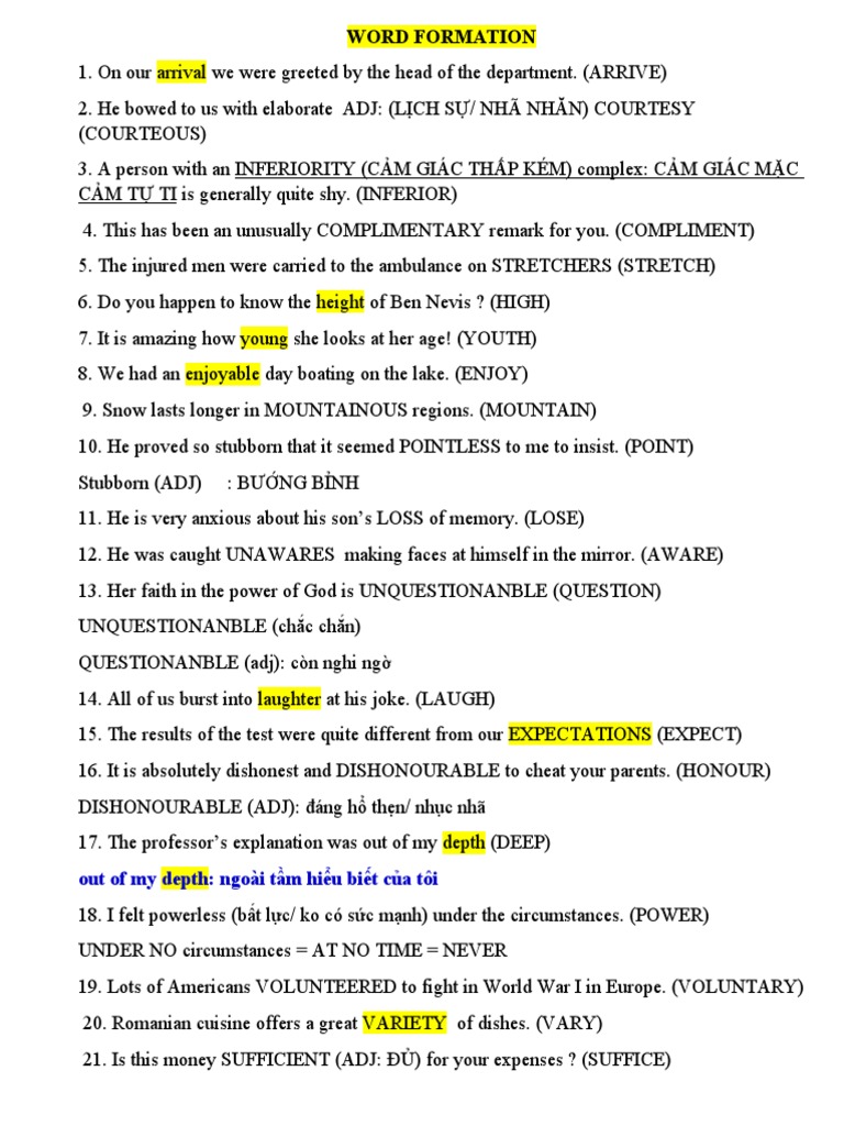 1000 Word Form Nâng Cao 1-100 | PDF | Art