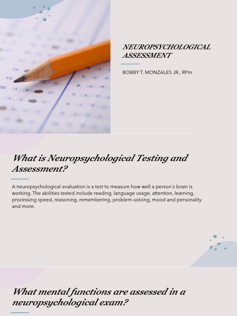 Neuropsychological Assessment | PDF | Hallucination | Memory