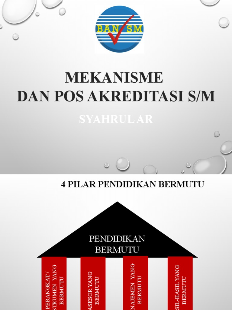 1.materi Mekanisme Dan Pos Akreditasi SM | PDF