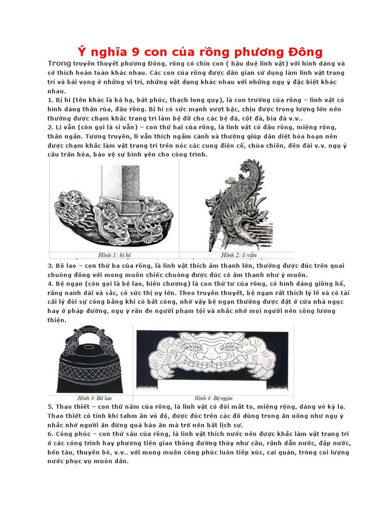 Y Nghia 9 Dua Con Cua RONG | PDF