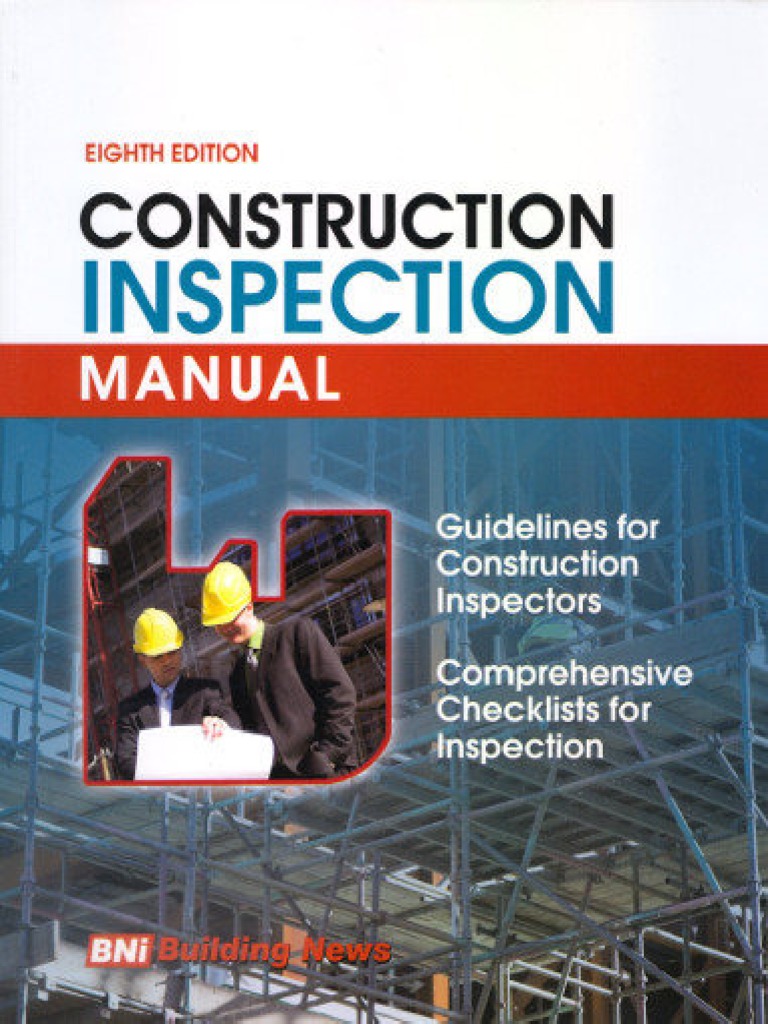 Construction Inspection Manual 8th Edition | PDF | Architect | Employment