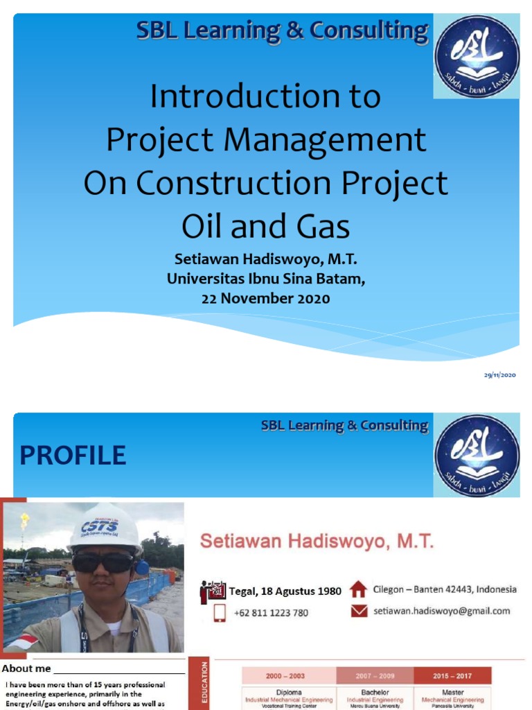 Project Management in Oil & Gas Construction | PDF | Project Management ...