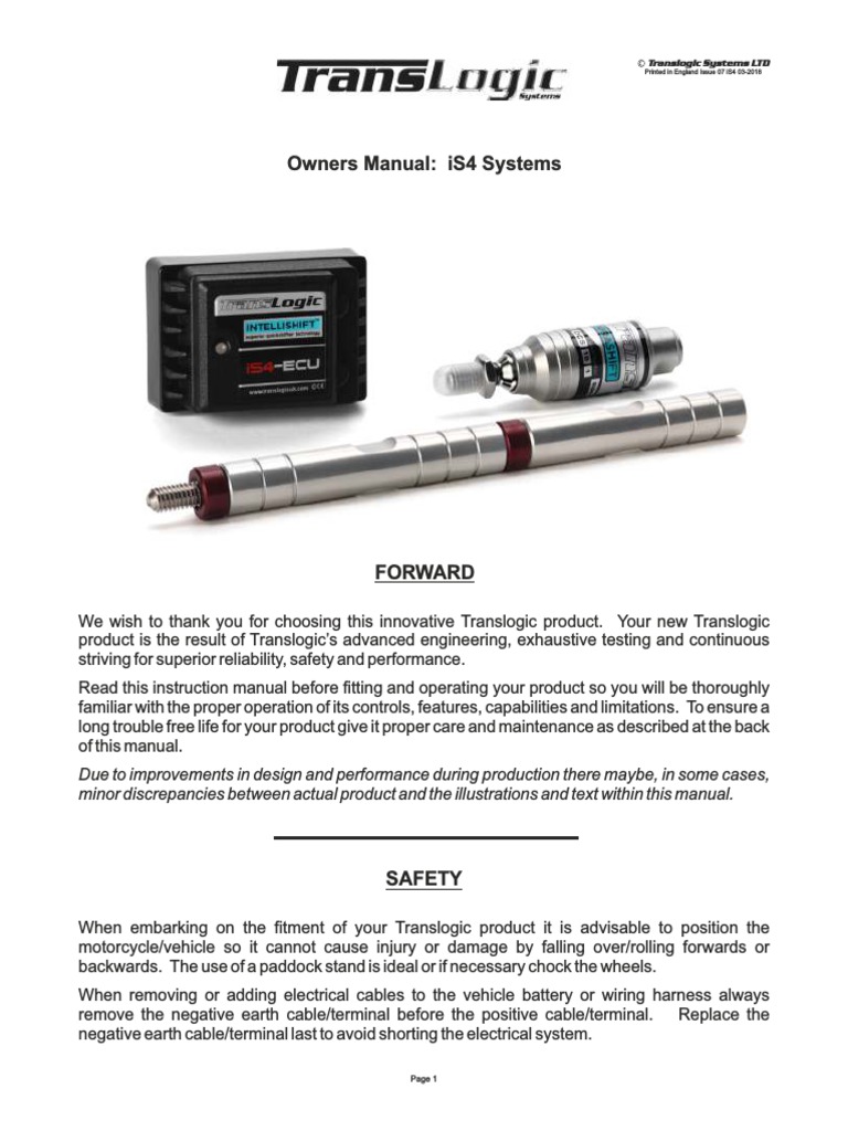 Is4 Intellishift Manual Issue 07 | PDF | Electrical Connector ...
