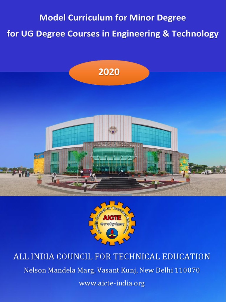 Model Curriculum For Minor Degree For UG Degree Courses in Engineering ...