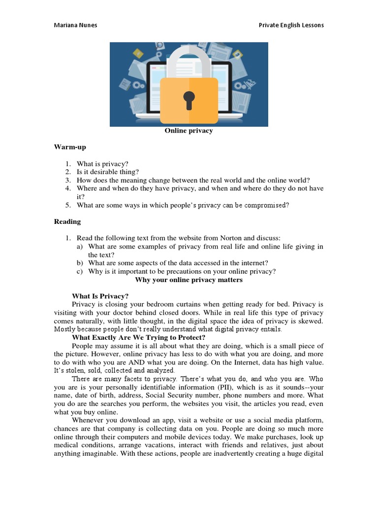 Protect Your Privacy | PDF | Privacy | Internet Privacy