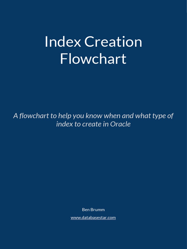 Index Creation Flowchart: A Flowchart To Help You Know When and What ...