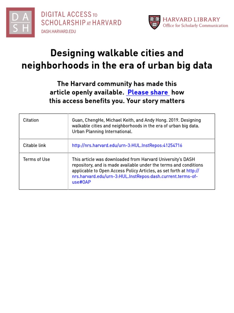 Designing Walkable Cities and Neighborhoods - June24 | PDF | Urban ...