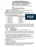 Informasi Ujian SPMB Online Semester Gasal Ta 2025 2026 | PDF