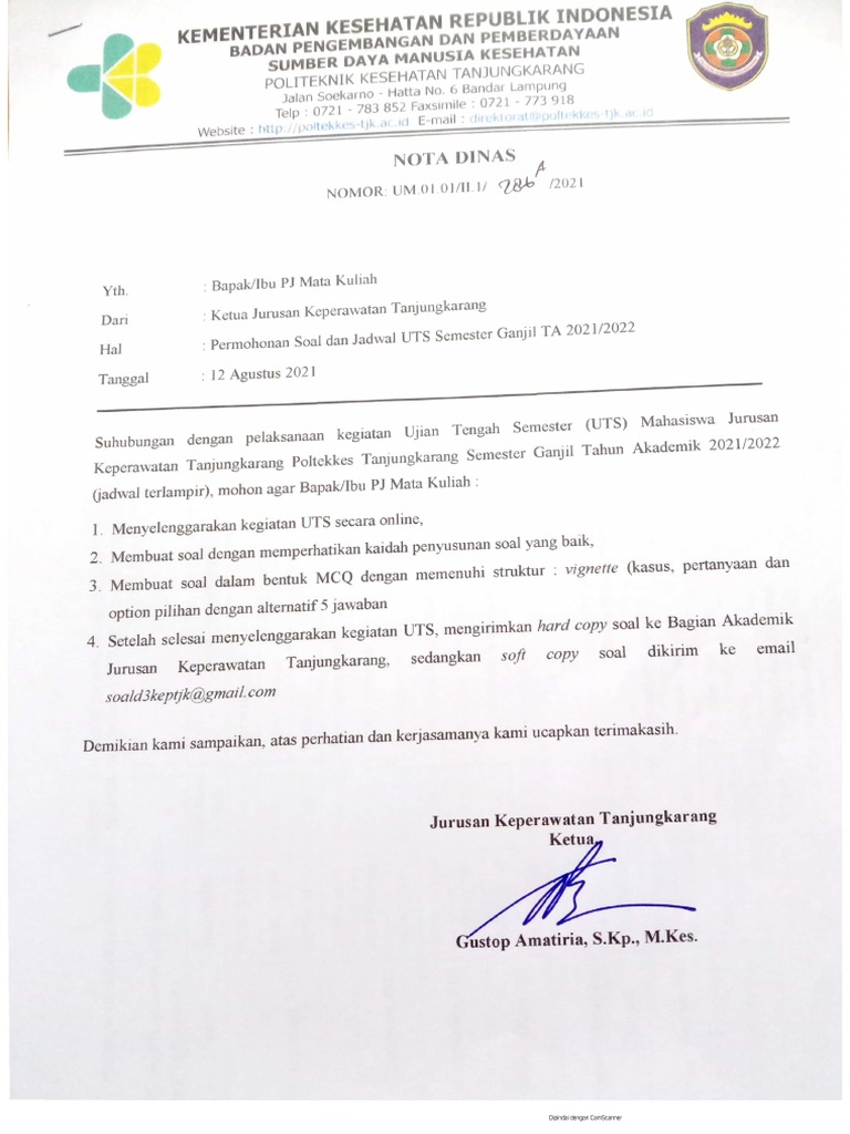 Scan UTS Ganjil 21 - 22 | PDF