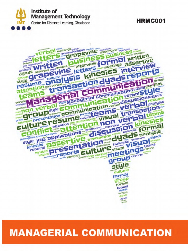 HRMC001 - Managerial Communication | PDF