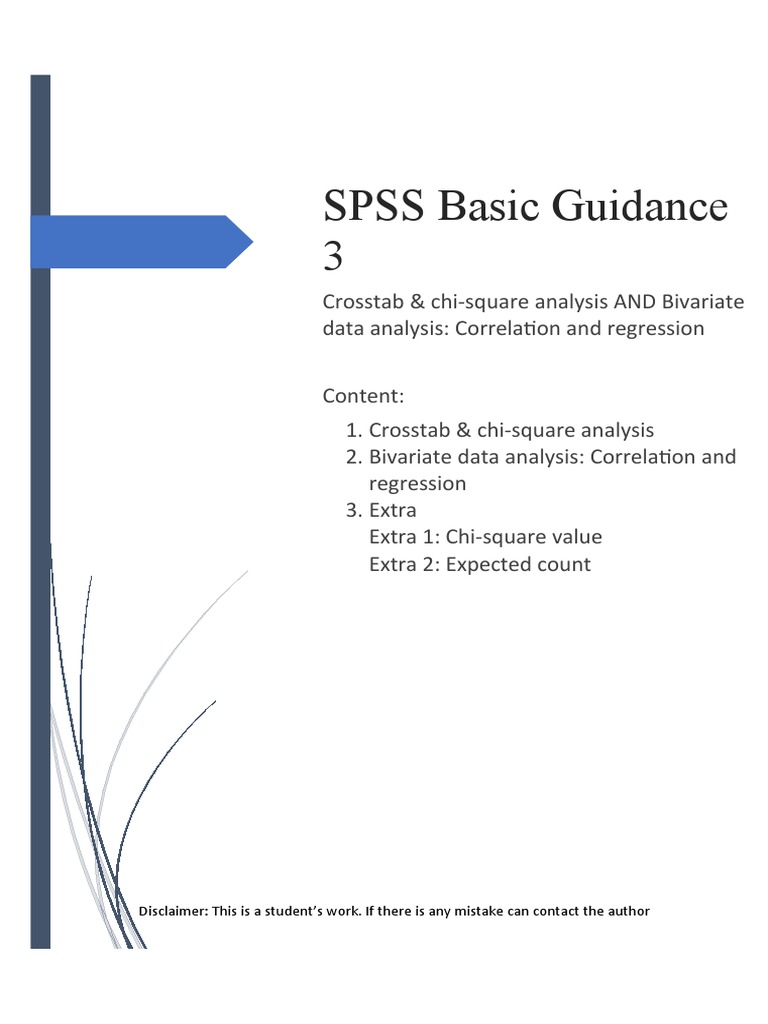 SPSS Basic Guidance 3 | PDF | Errors And Residuals | P Value