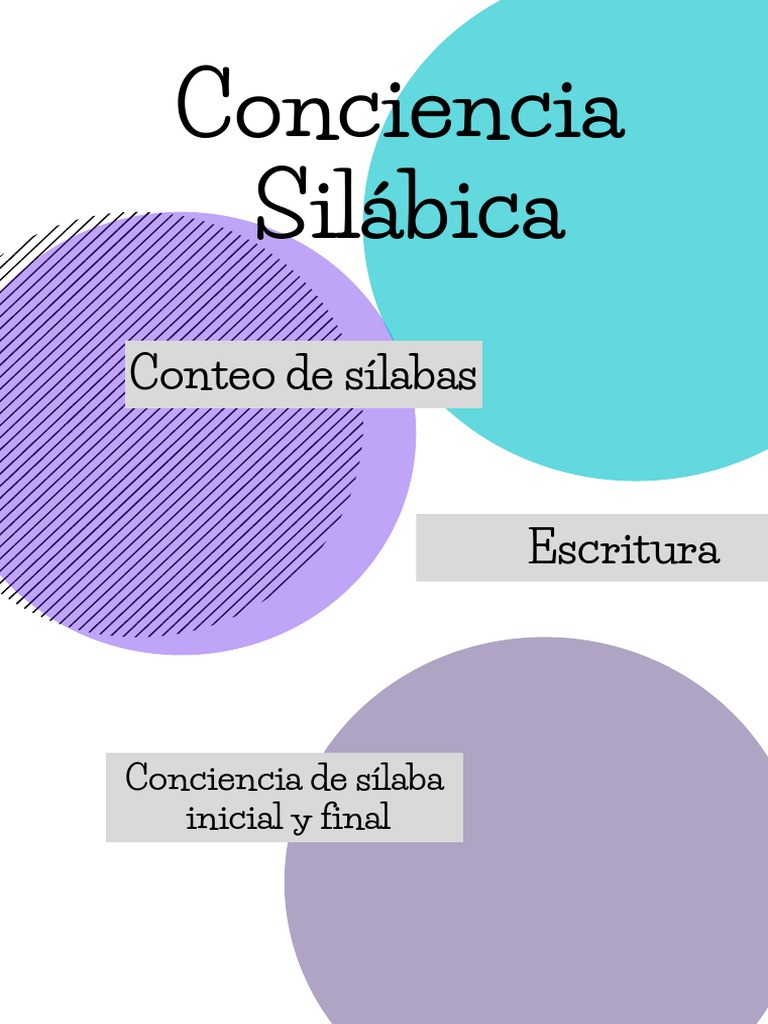 Actividades de Conciencia Silábica | PDF
