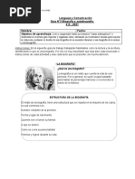Estructura y partes de una biografía | PDF | Biografía | Narrativa