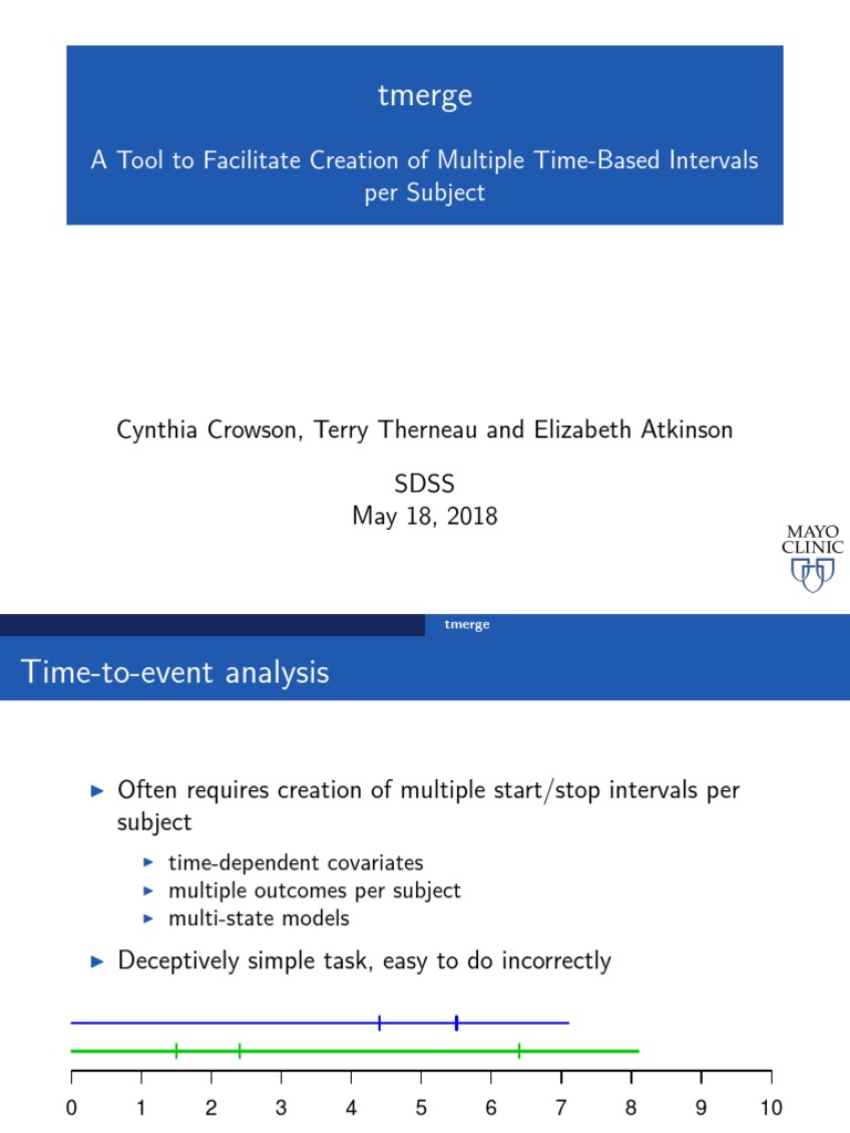 Create Multiple Time Intervals per Subject with tmerge | PDF ...