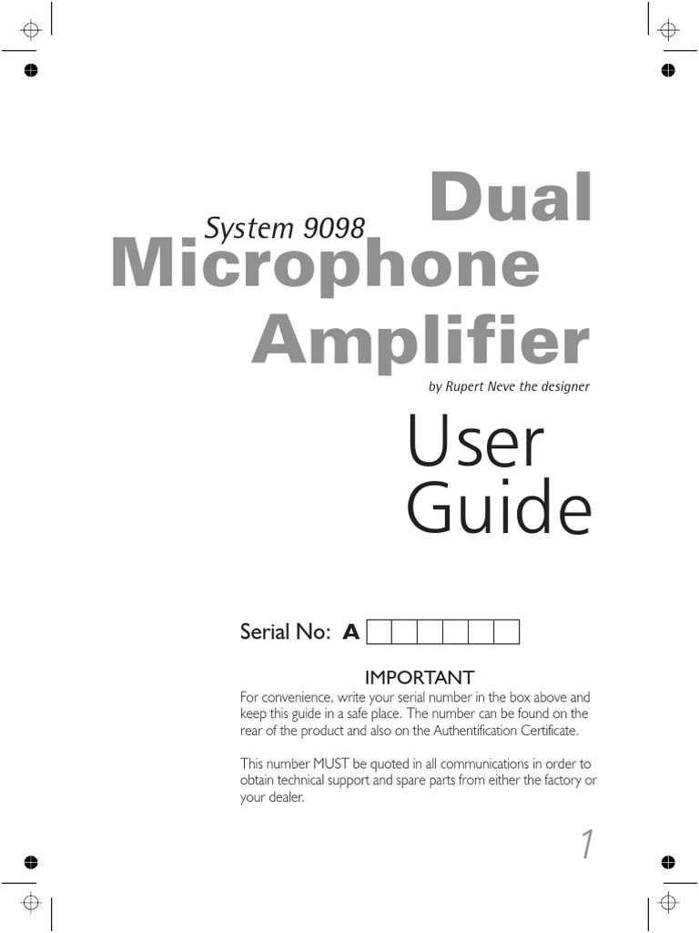 User Manual | PDF | Microphone | Ac Power Plugs And Sockets
